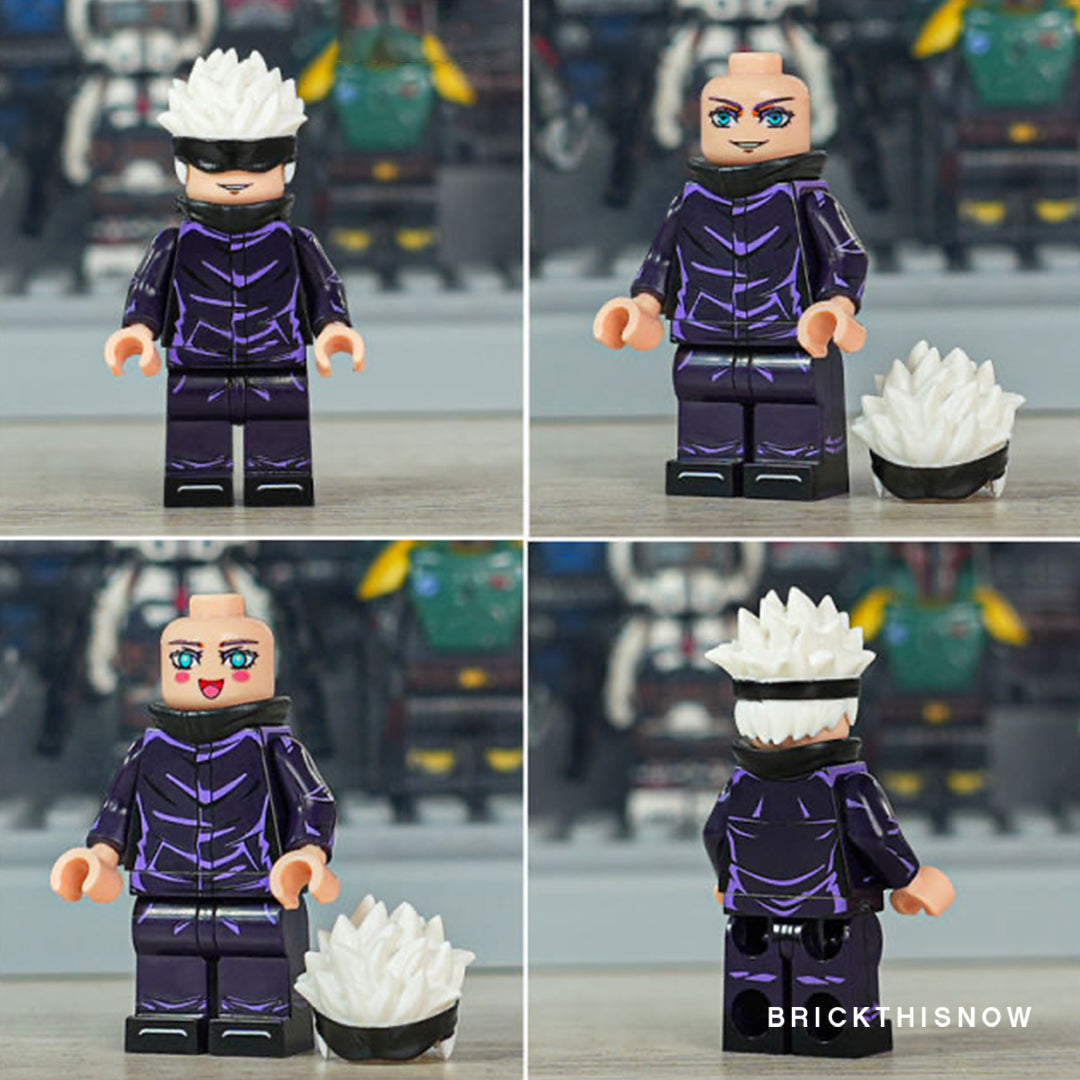 Gojo Satoru Custom Minifigure – Brick This Now